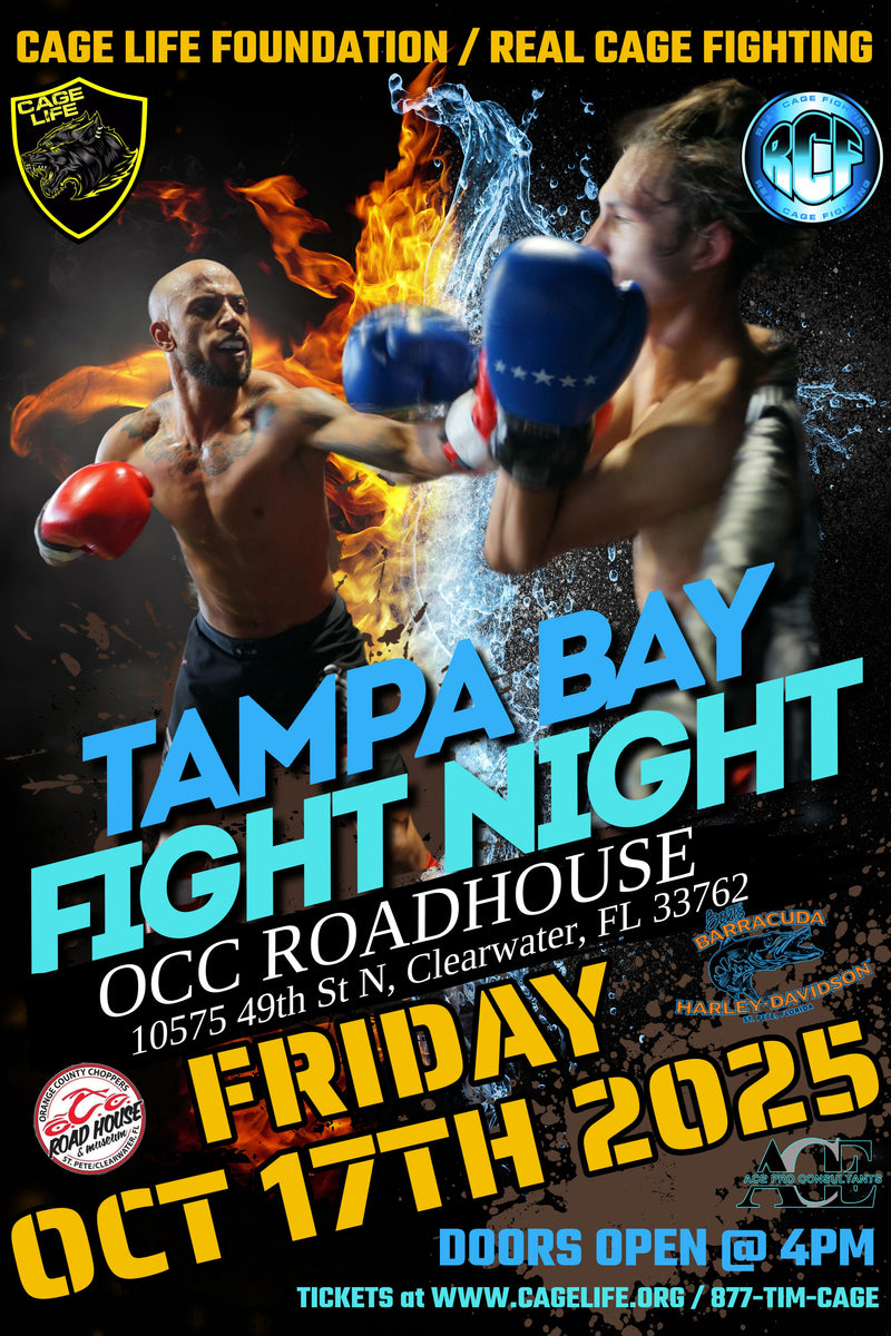 Cage Life and Road House Nation Presents: Tampa Bay Fight Night 10/17/ – OCC Road House Nation