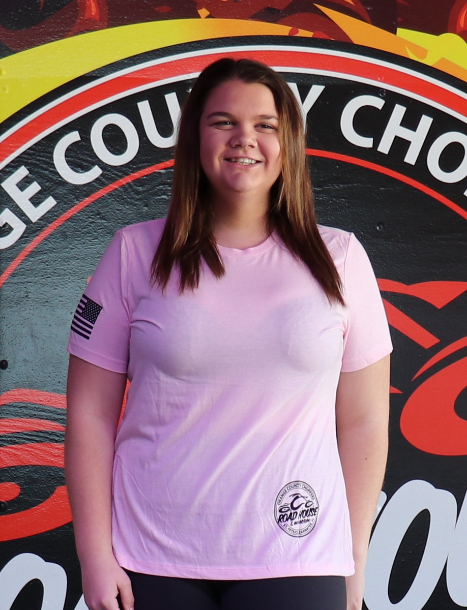 OCCRH- Ladies Pink Logo Crew Neck – OCC Road House Nation